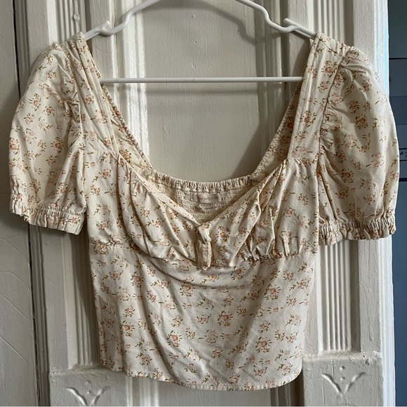 Urban Outfitters | Tops | Cottagecore Floral Crop Top | Poshmark